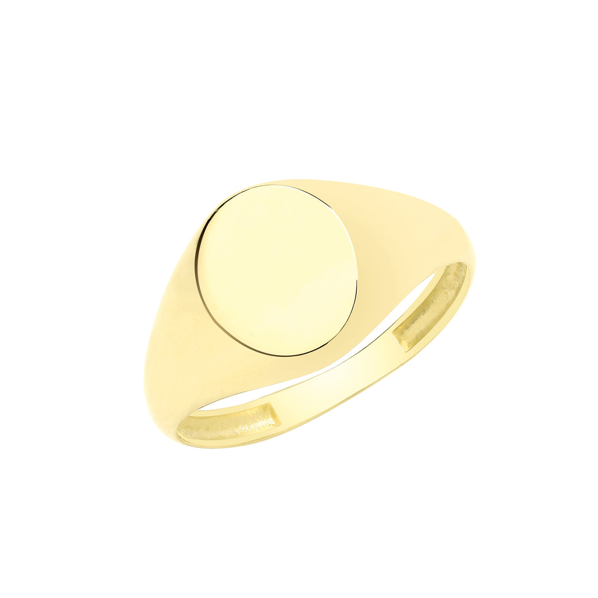 9CT GOLD OVAL SIGNET RING – London Diamond Online